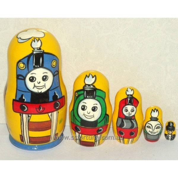 RUSSIAN DOLL THOMAS THE TANK SML – Colouby Creations